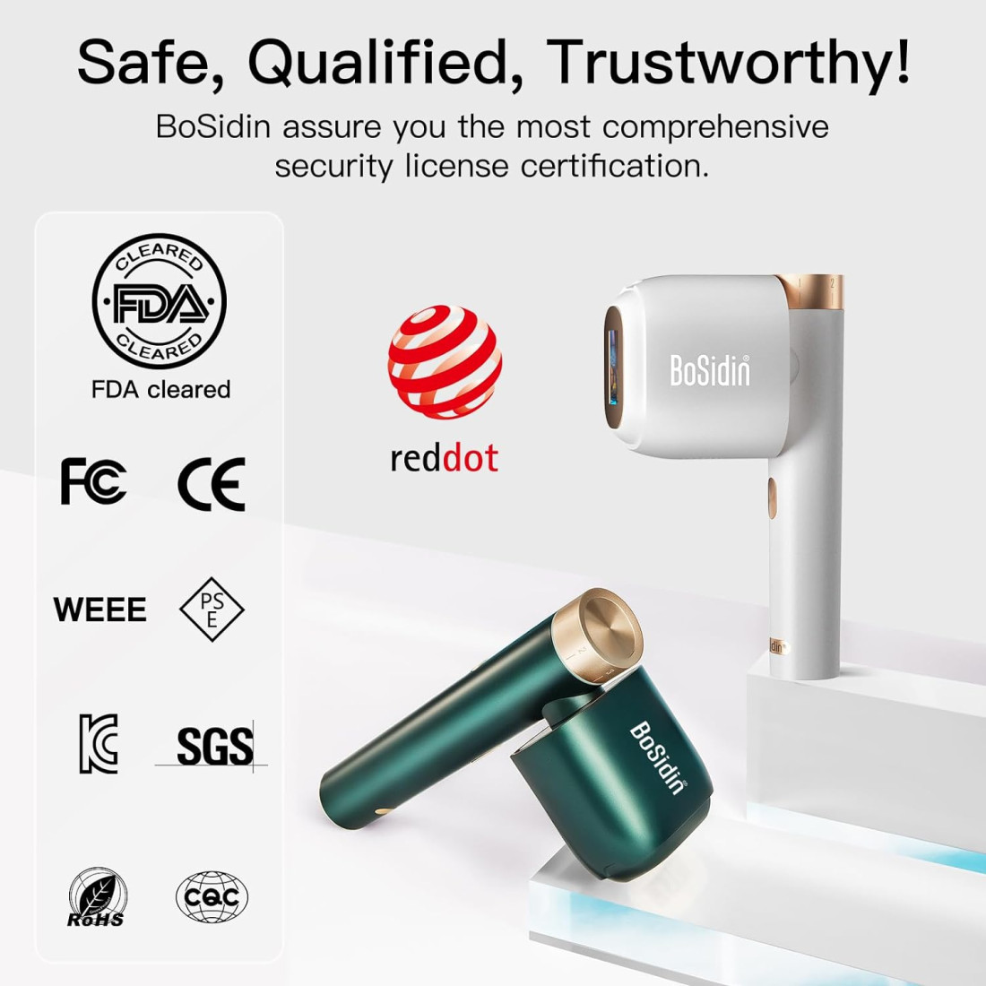 BoSidin IPL Laser System - At Home Laser Hair Removal - Bosidins.com